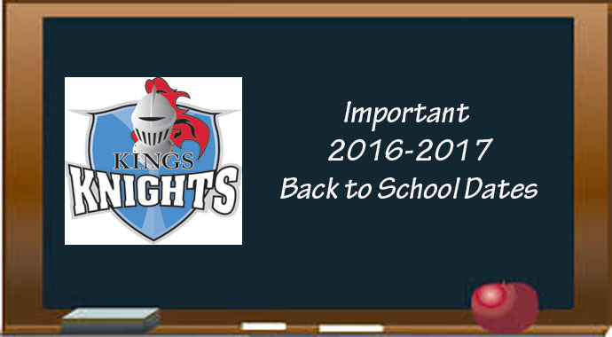 Back to School Dates